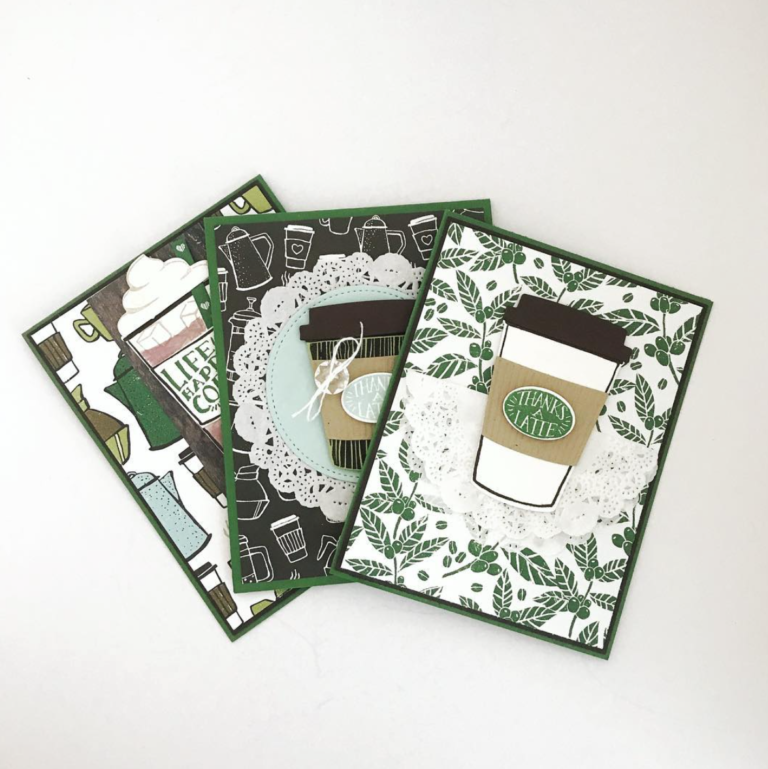 How to: Easy Coffee Themed Thank You Cards