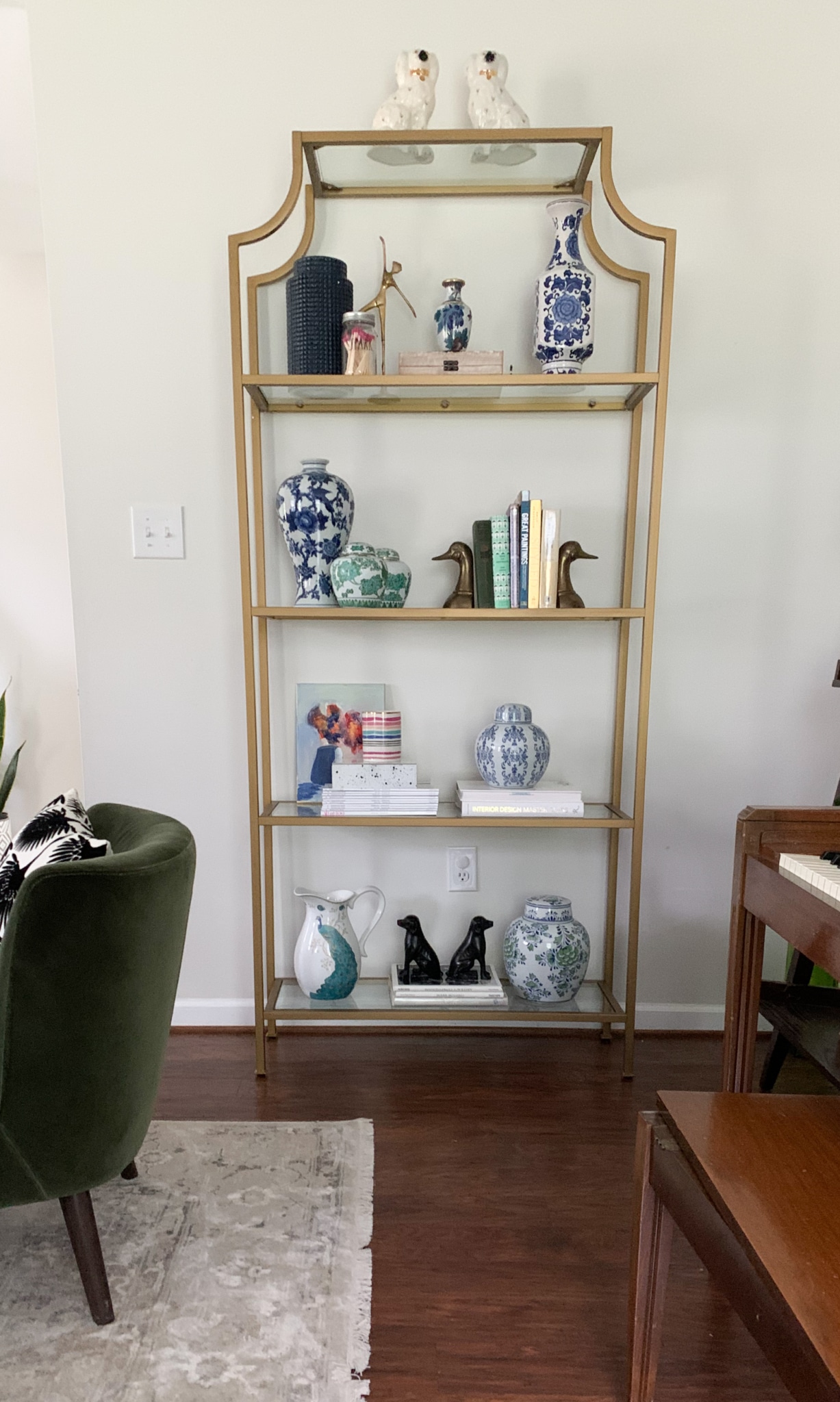 How to Style an Etagere Like a Designer: Use This Simple Formula