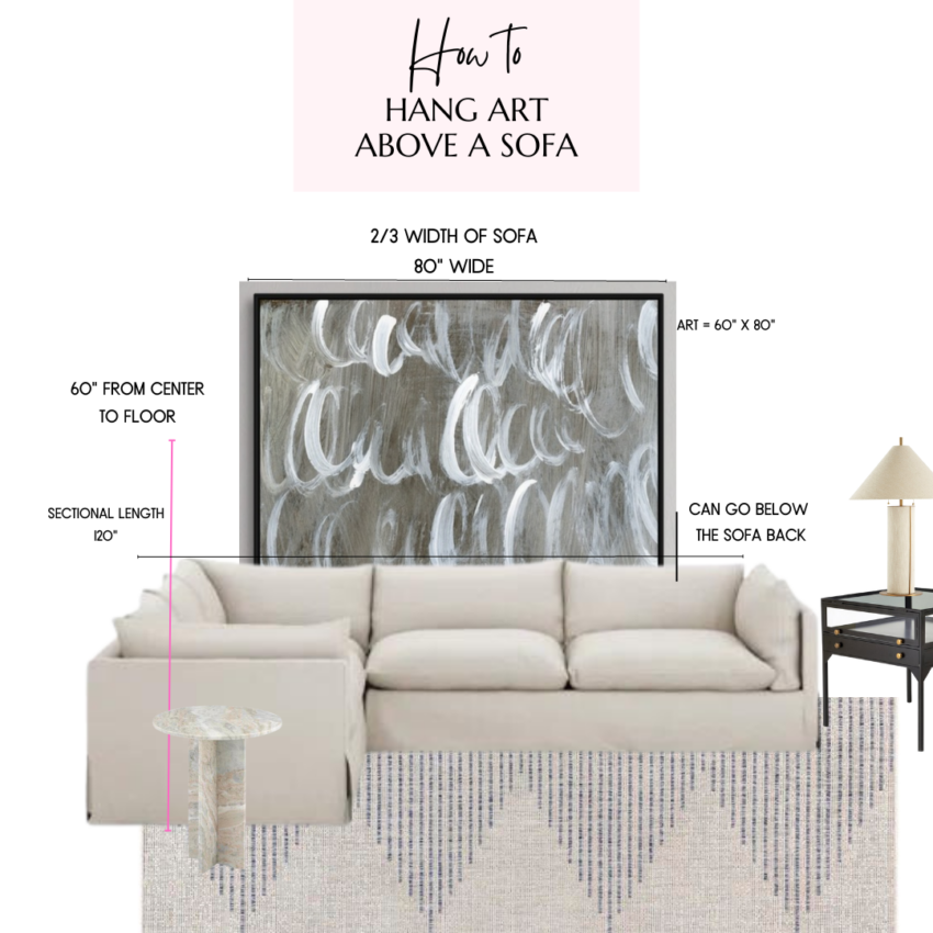 How to Hang Art Above the Sofa Like a Pro How to Hang Art Above the Sofa Like a Pro