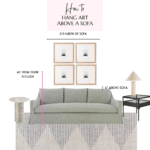 How to Hang Art Above the Sofa Like a Pro