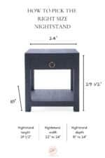 How to Choose the Right Nightstand Size
