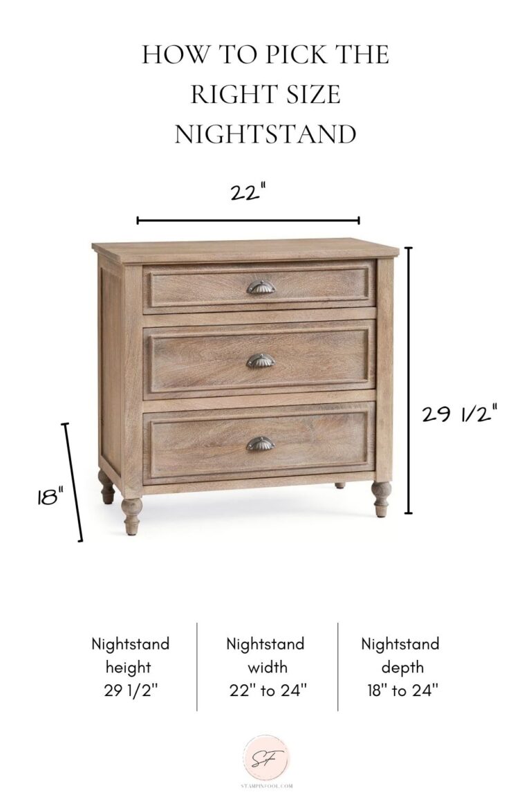 SIMPLE RULES FOR THE RIGHT SIZE NIGHTSTAND EVERY TIME